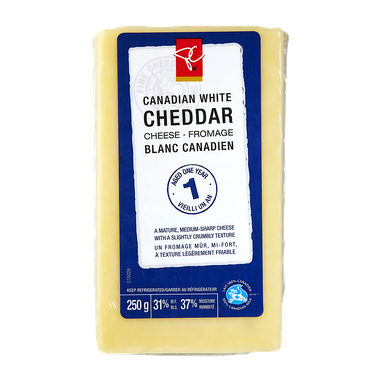PC Aged 1 Year Canadian Cheddar Cheese 250 g is halal suitable | Halal ...