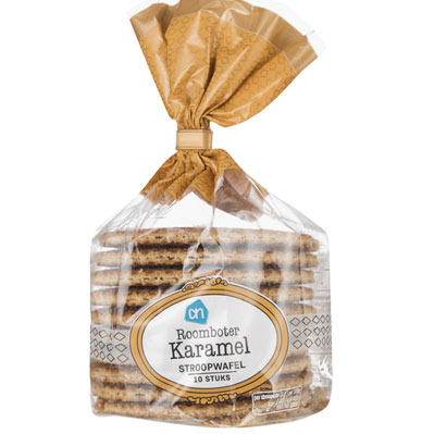 Check Halal status of Albert Heijn Roomboter Karamel Stroopwafel 312g ...