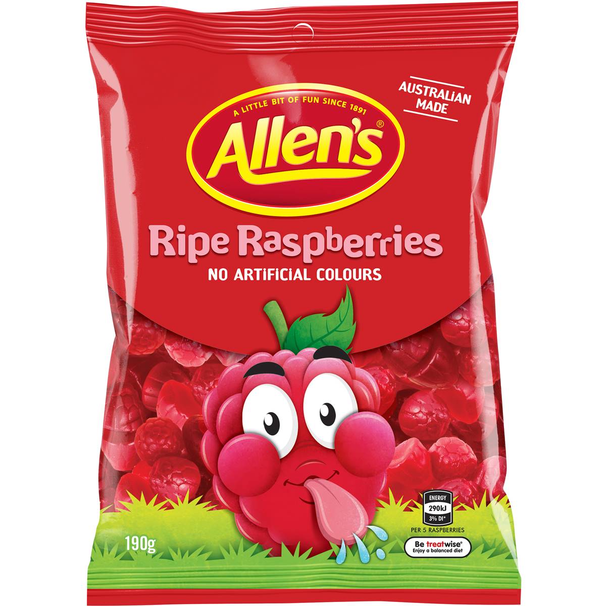 Allen's Ripe Raspberries Lollies Bag 190g is not Halal, Install Mustakshif