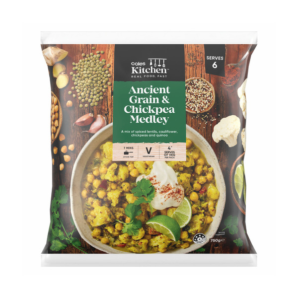 Check Halal status of Coles Kitchen Ancient Grain & Chickpea Medley ...