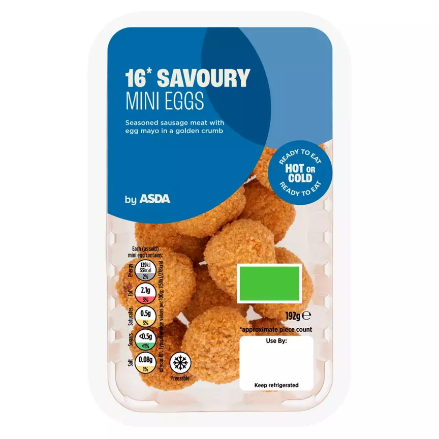 Check Halal status of Asda 16 Savoury Mini Eggs 192g, Install Mustakshif