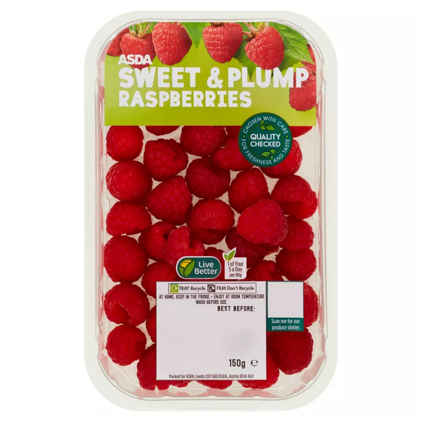Asda Sweet & Plump Raspberries 150g is Halal, Install Mustakshif