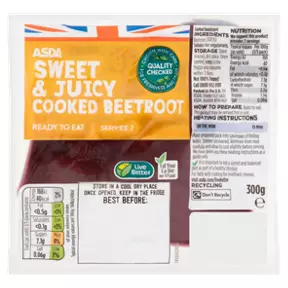 Asda Sweet & Juicy Cooked Beetroot 300g is Halal, Install Mustakshif