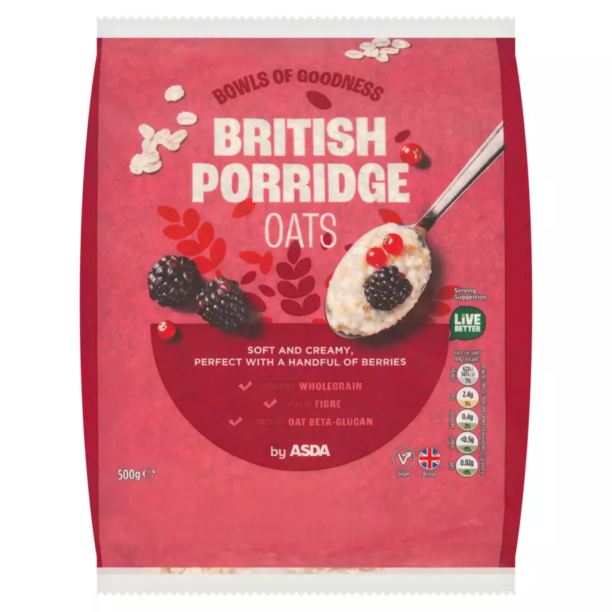 ASDA British Porridge Oats 500g is Halal, Install Mustakshif