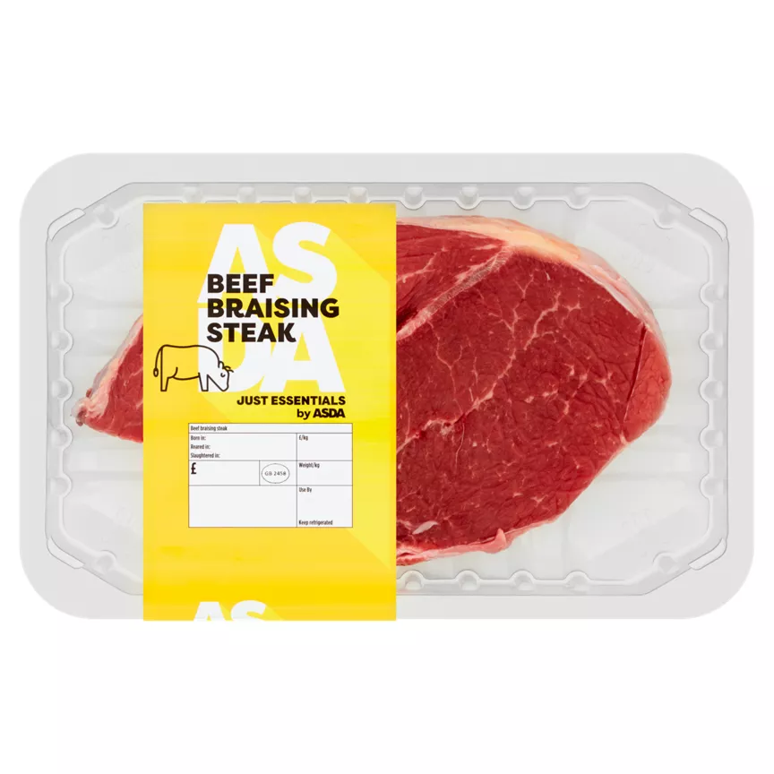 JUST ESSENTIALS by ASDA Beef Braising Steak 400g is not Halal, Install ...