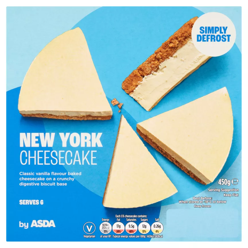 ASDA New York Cheesecake is halal suitable | Halal Check