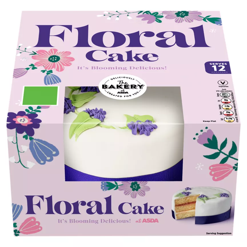 Check Halal status of ASDA The Bakery Floral Cake, Install Mustakshif