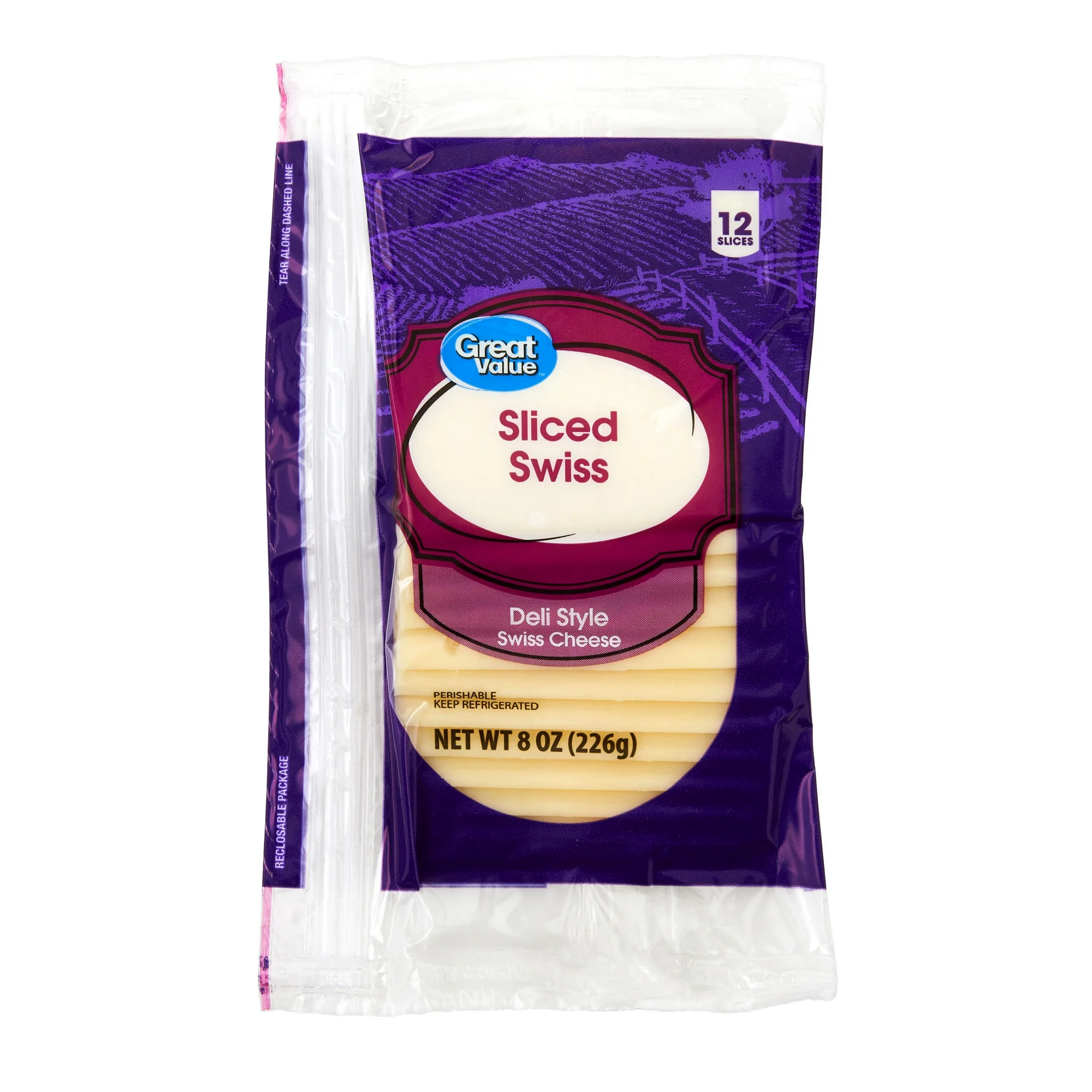 Check Halal status of Great Value Deli Style Sliced Swiss Cheese, 8oz ...