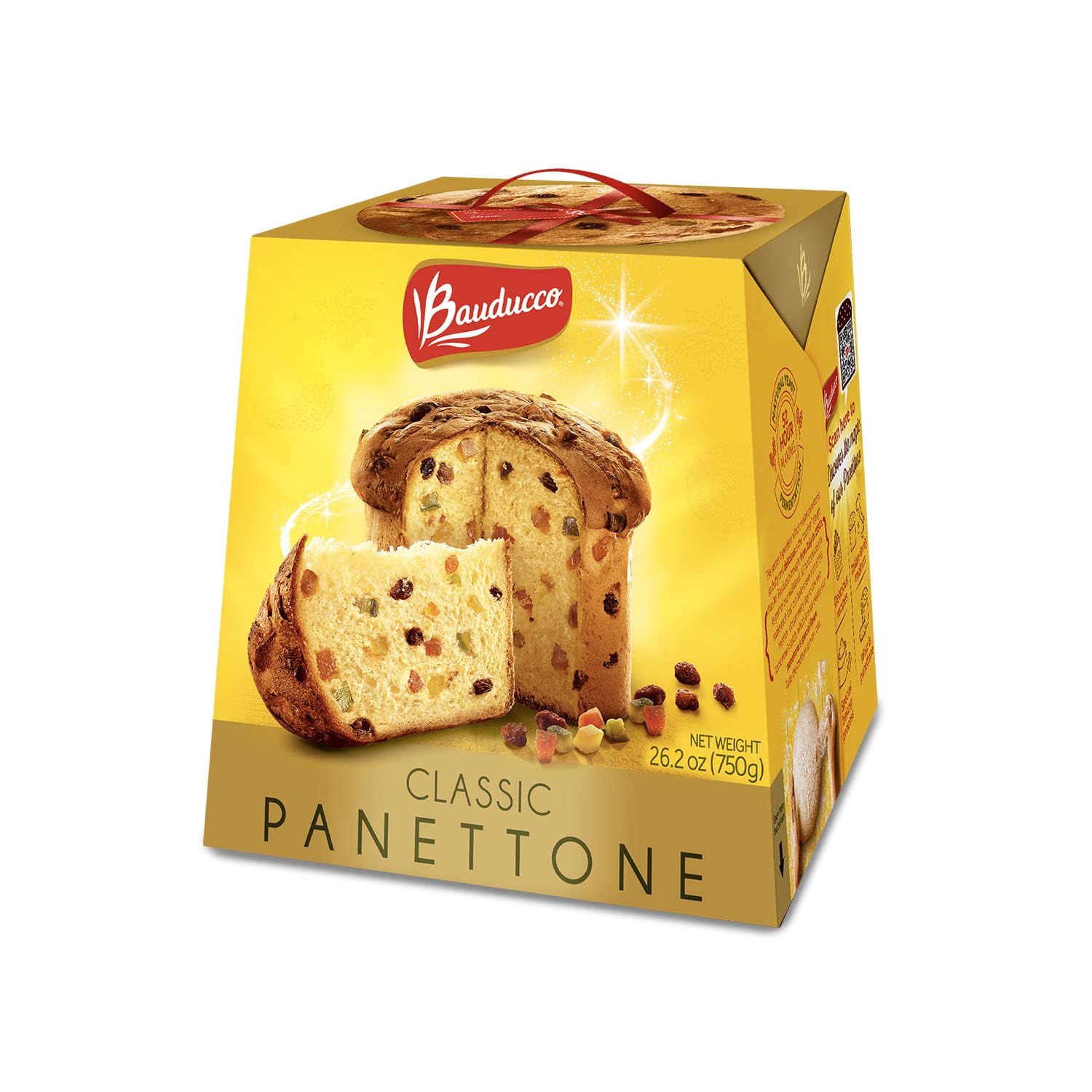 Bauducco Panettone Classic - Moist & Fresh Fruit Holiday Cake ...