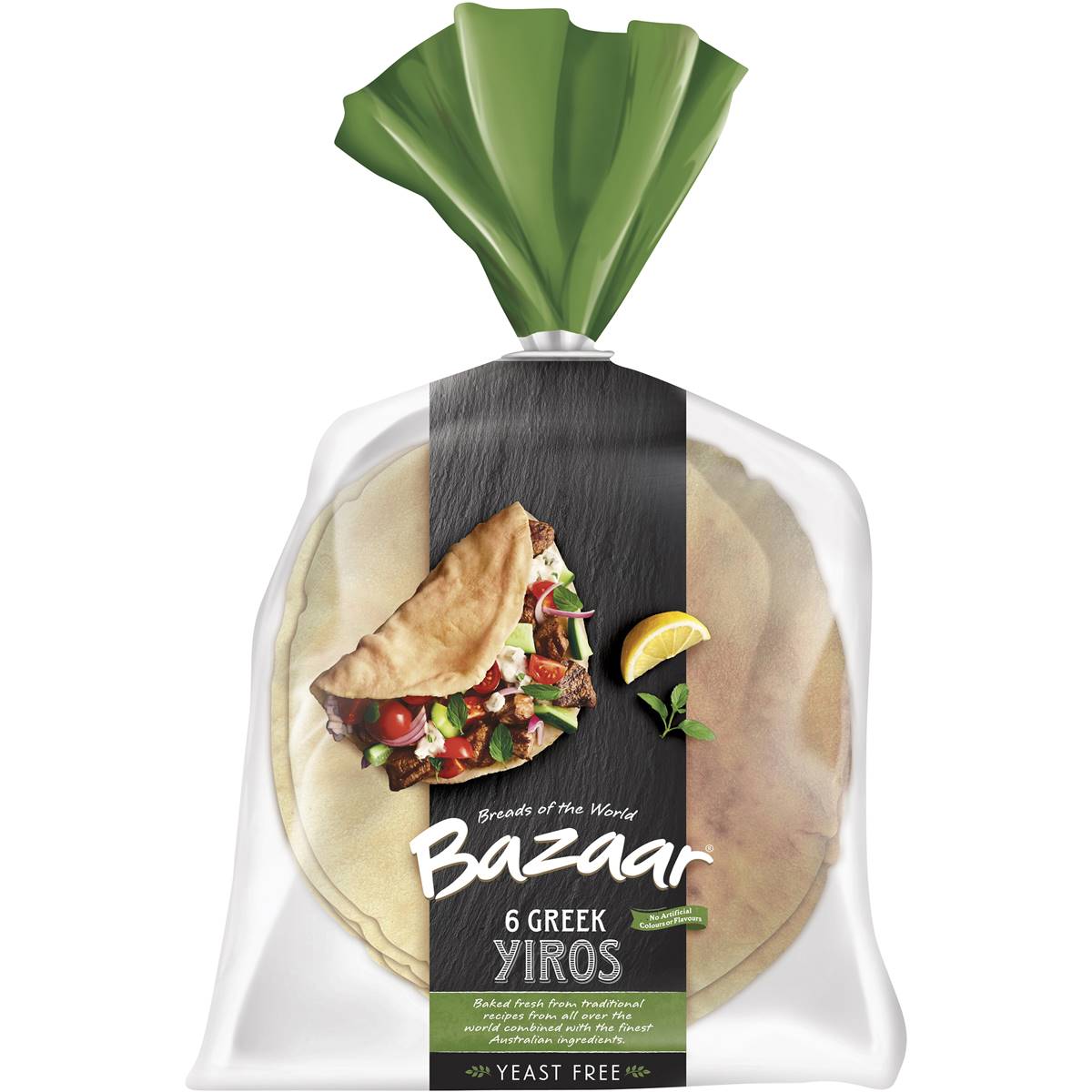 Bazaar Yiros Bread Greek 6 Pack 500g is not Halal, Install Mustakshif