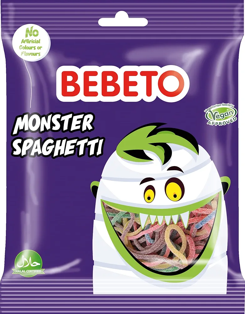 Check Halal, vegan, vegetarian status of Bebeto Monster Spaghetti, 150g ...
