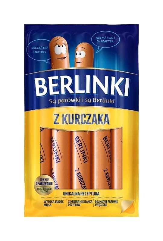 Berlinki Thin Sausages with Chicken 250g is not Halal, Install Mustakshif
