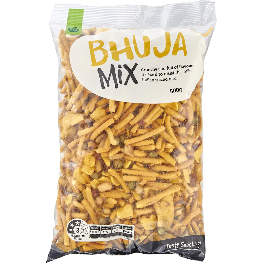 ハラールをチェックステータスWoolworths Snack Mix Bhuja Mild Mustakshifをインストール