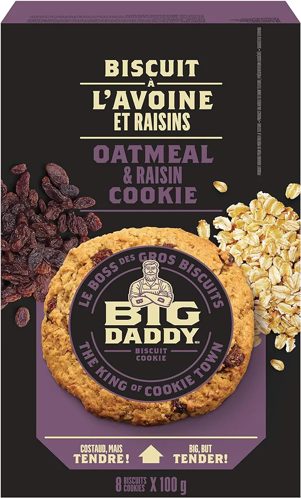 BIG DADDY Oatmeal Raisin Cookies, Soft and Chewy Homemade Gourmet ...