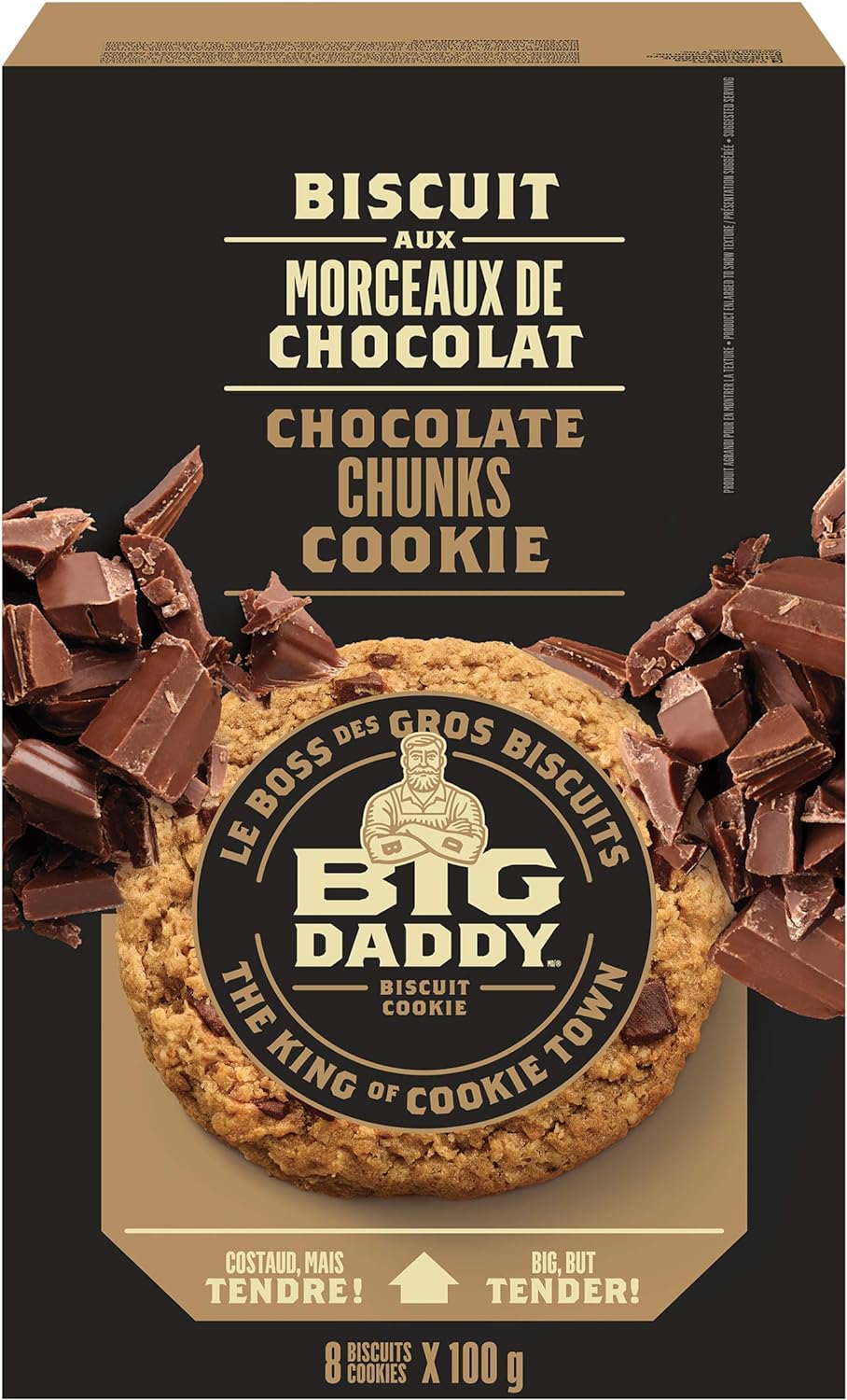 Check Halal status of Big Daddy Chocolate Chunks Cookies, Soft & Tender ...