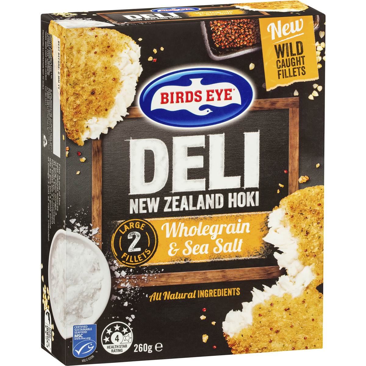 Birds Eye Deli New Zealand Hoki Wholegrain & Sea Salt 260g is Halal ...