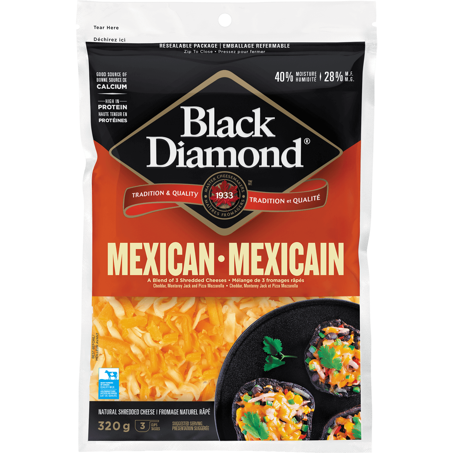 Black Diamond Mexican Shredded Cheese, 320 g is not Halal, Install ...