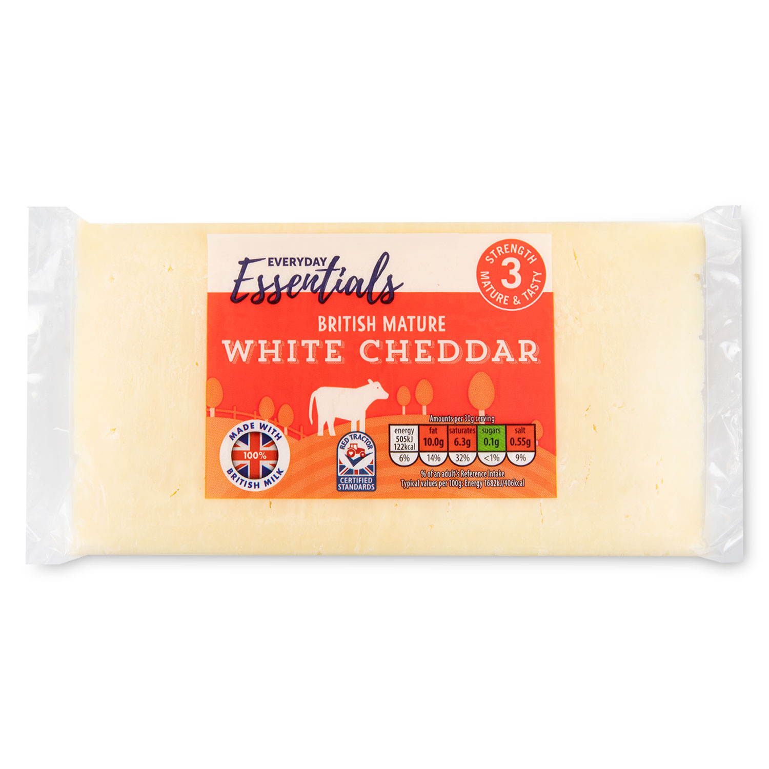 Everyday Essentials British Mature White Cheddar 900g is Halal, Install ...