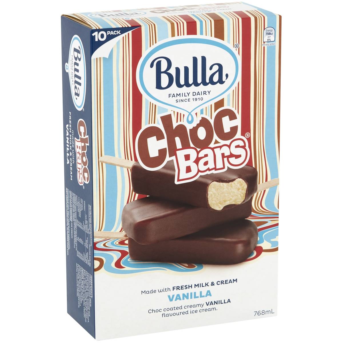 Bulla choc bars vanilla Ice cream 10 pack is Halal, Install Mustakshif