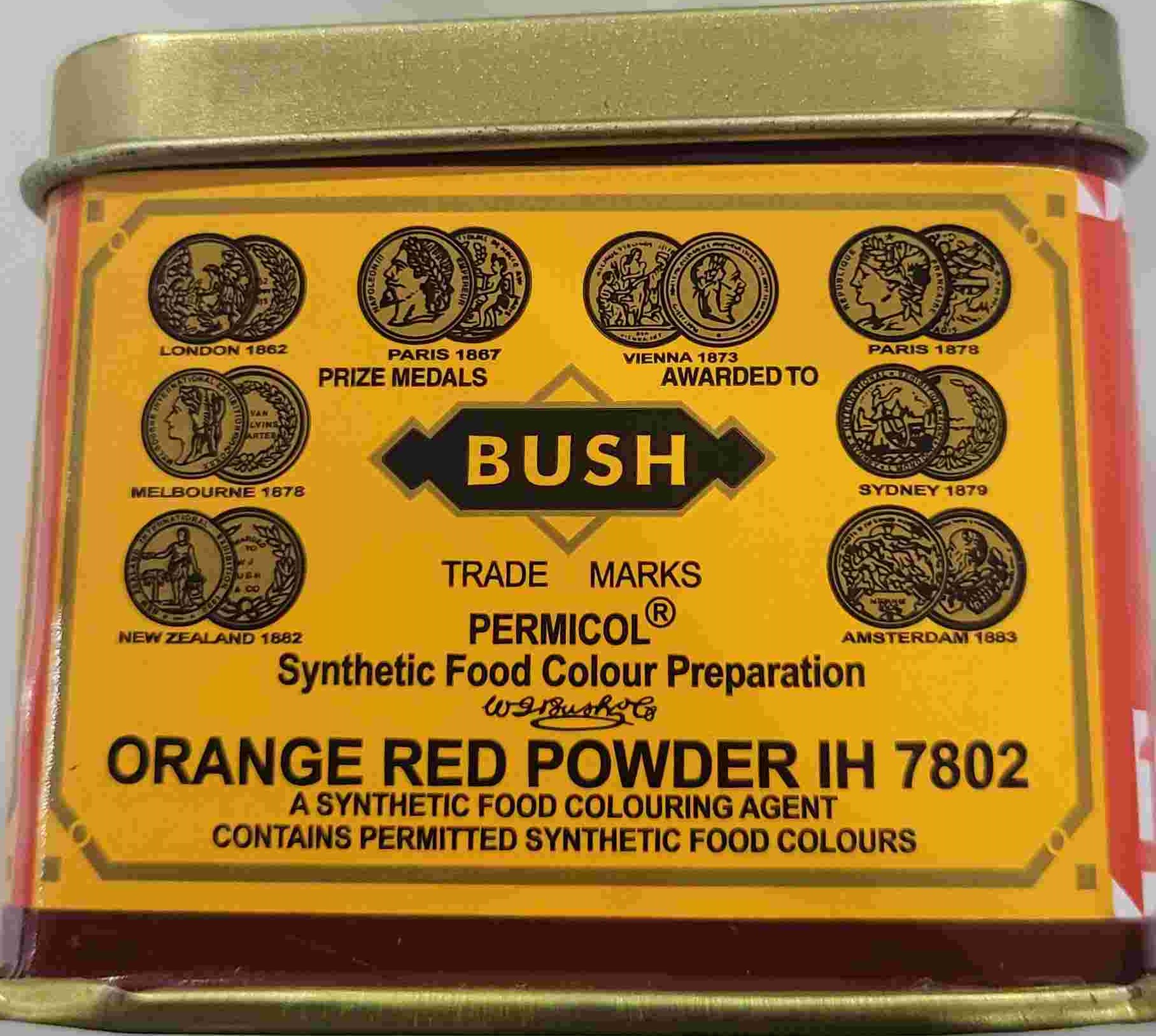 Bush Food Colour Orange Red Powder 100g is Halal, Install Mustakshif