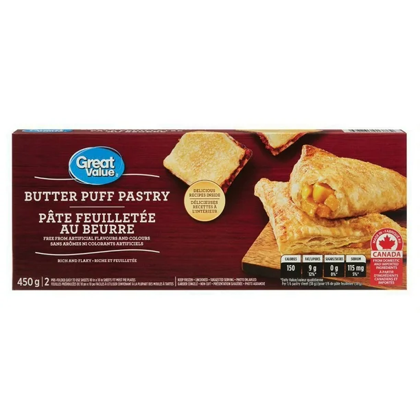 Check Halal status of Great Value Butter Puff Pastry, 450 g, Install ...