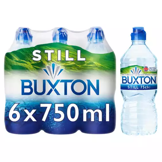 Buxton Still Natural Mineral Water Sports Cap 750ml is halal suitable ...