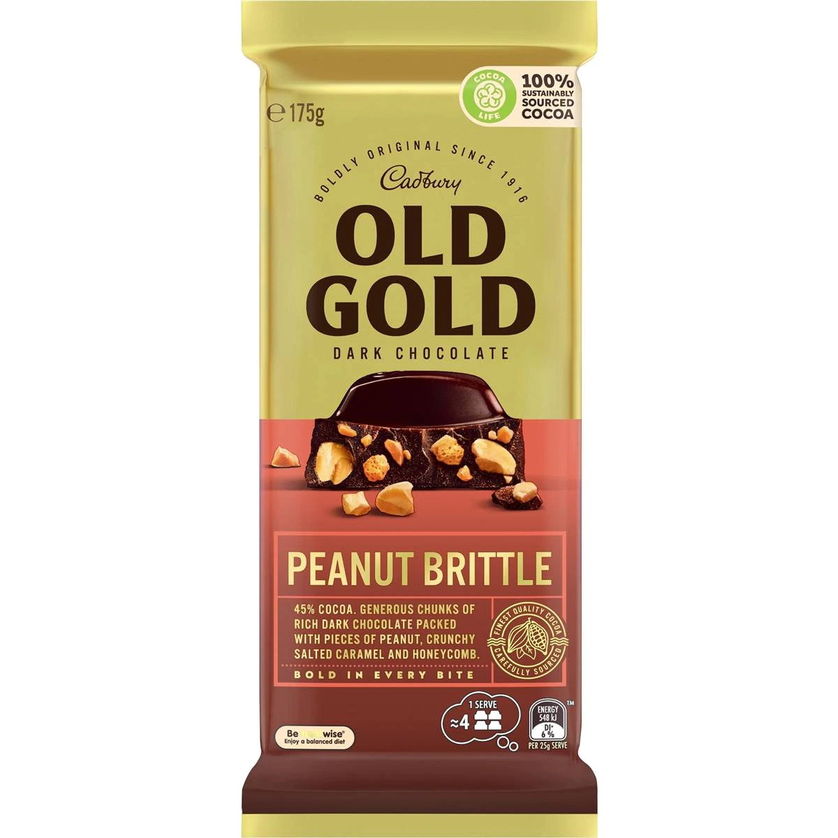 Verifica Halalestado deCadbury Old Gold Peanut Brittle Dark Chocolate ...