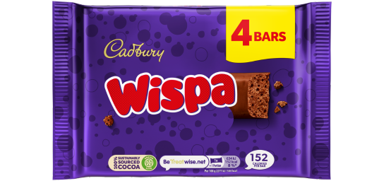 Check Halal status of Cadbury Wispa Chocolate Bar 9 Pack 213.3g ...
