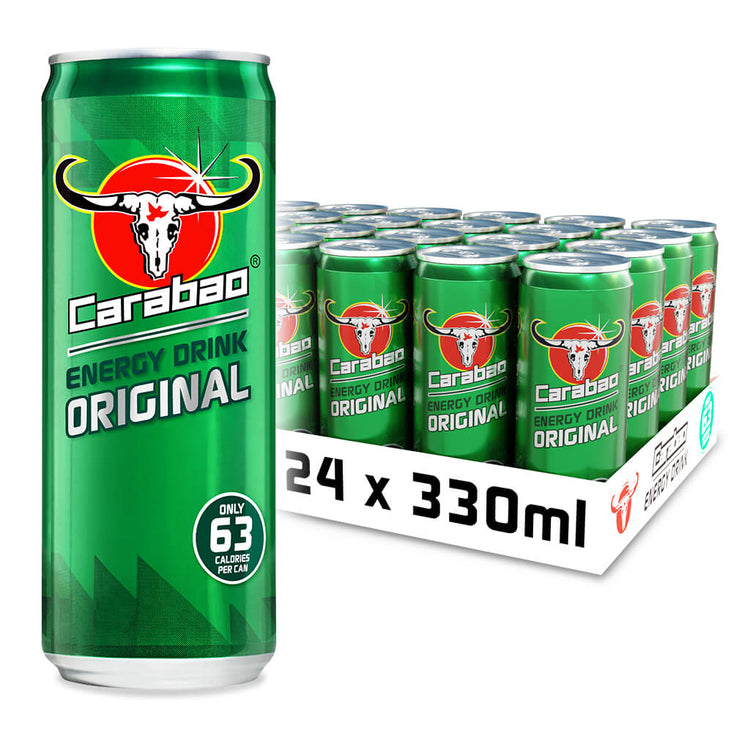 ハラールをチェック ビーガン、ベジタリアンステータスCarabao CARAIBO エナジー ドリンク オリジナル (330ml 缶 ...