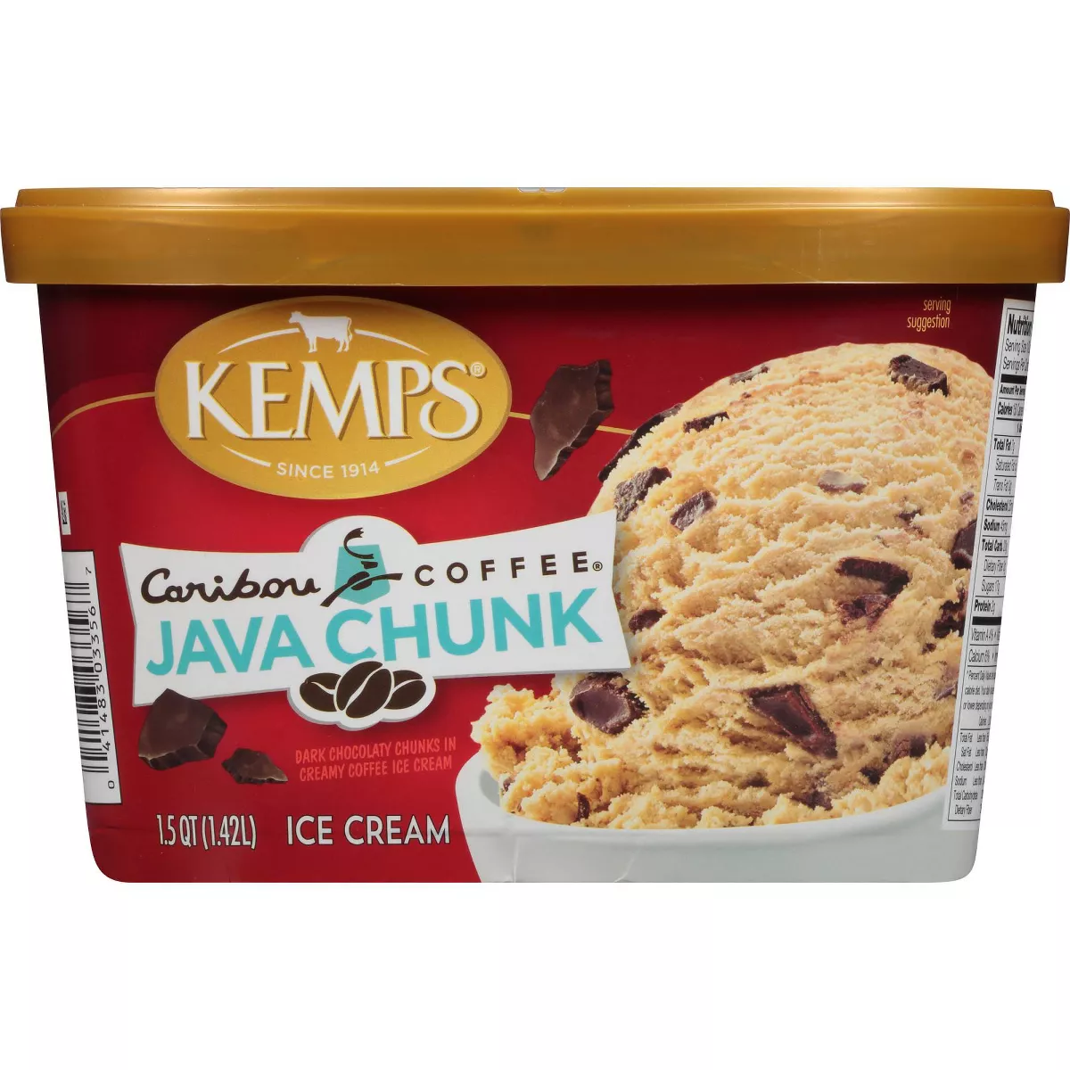 KEMPS Caribou Coffee Java Chunk Premium Ice Cream - 48oz is Halal ...