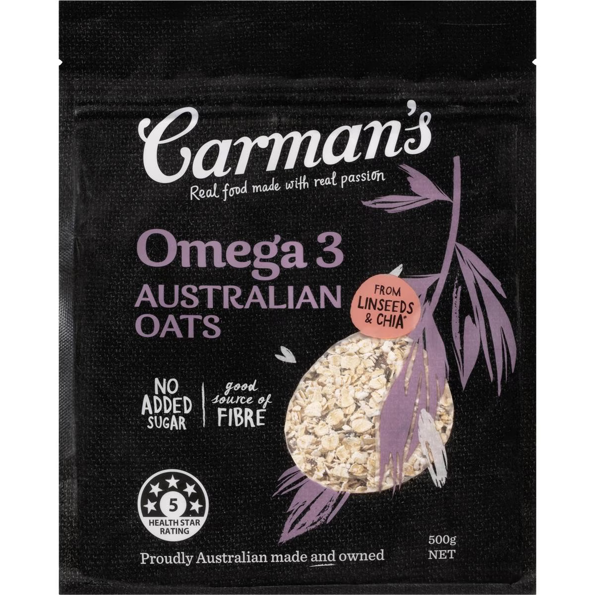 Check Halal status of Carman's Omega 3 Australian Oats From Linseeds ...
