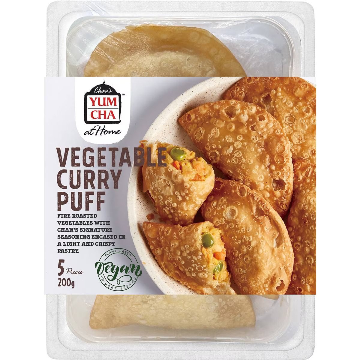 Chan's Yum Cha Vegetable Curry Puff 5 Pack is Halal, Install Mustakshif