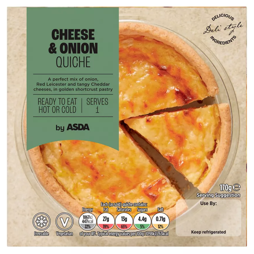 Check Halal status of ASDA Cheese & Onion Quiche 170g, Install Mustakshif