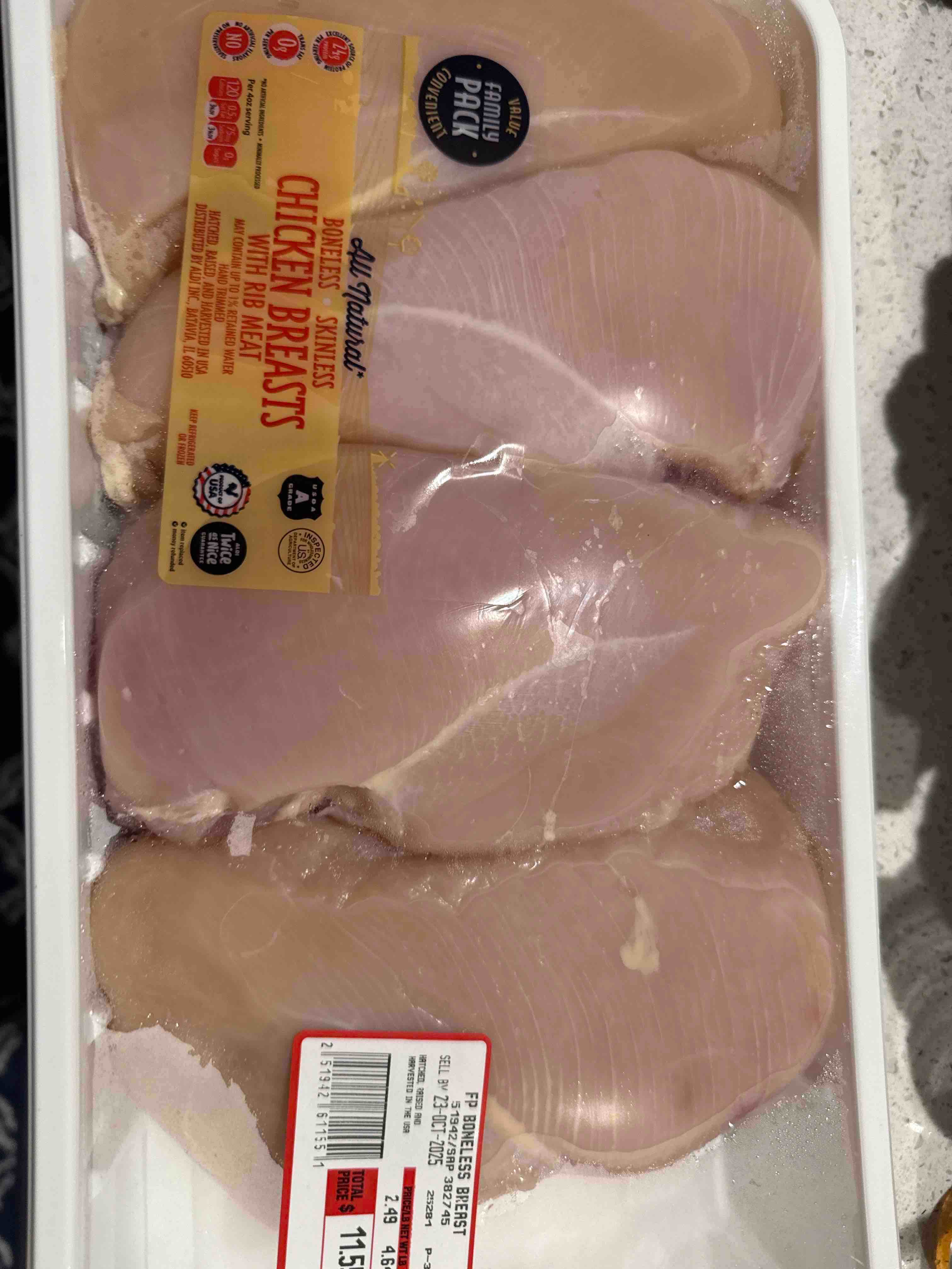 Check Halal status of Aldi All Natural Boneless Skinless Chicken ...