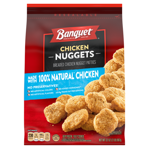 Banquet Chicken Nuggets Breaded Patties Resealable 32 oz is not Halal ...