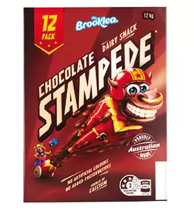 Brooklea Chocolate Stampede Dairy Snack 12pk - ingredients missing is ...