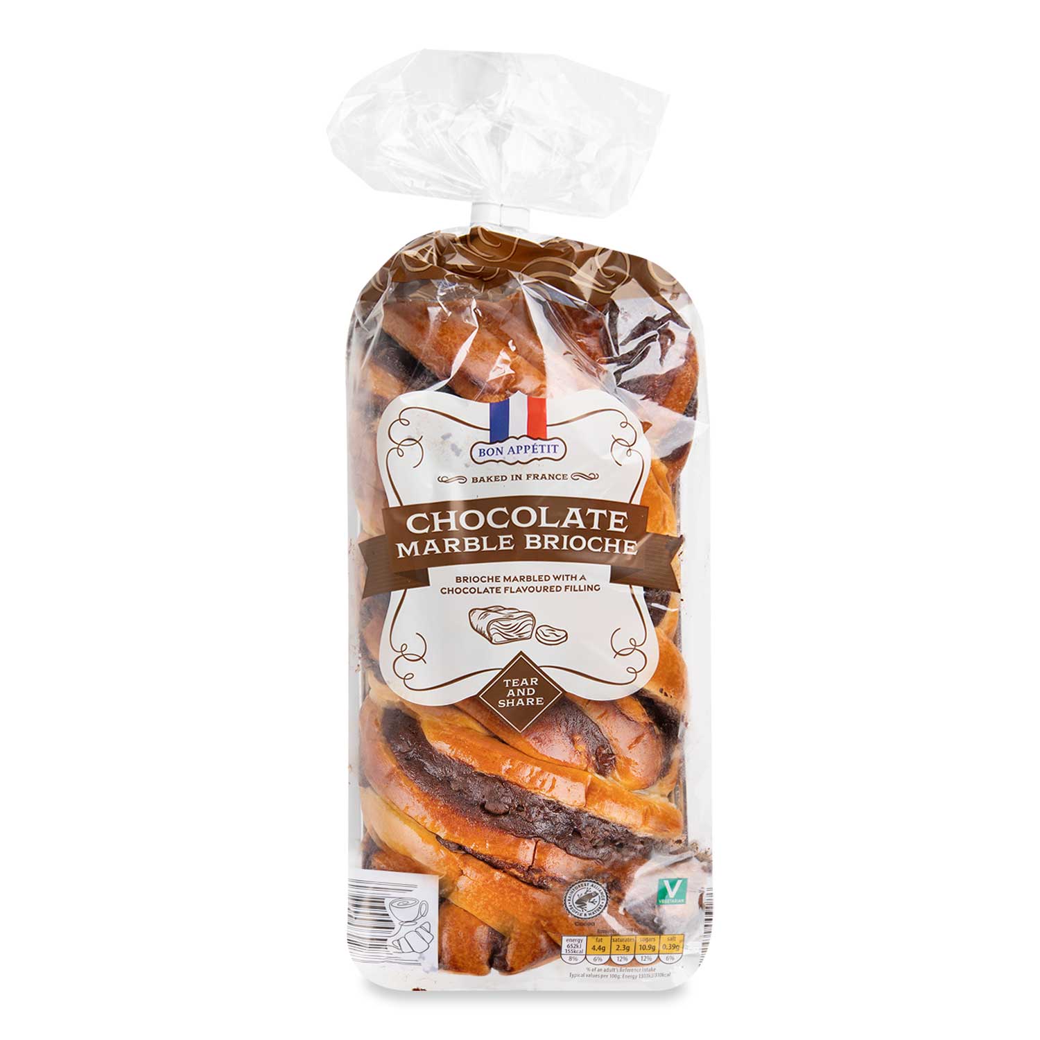 Bon Appetit! Chocolate Marble Brioche 400g is Halal, Install Mustakshif