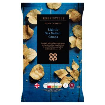 Check Halal, vegan, vegetarian, gluten-free status of Co-op Irresistible Hand Cooked Lightly Sea ...
