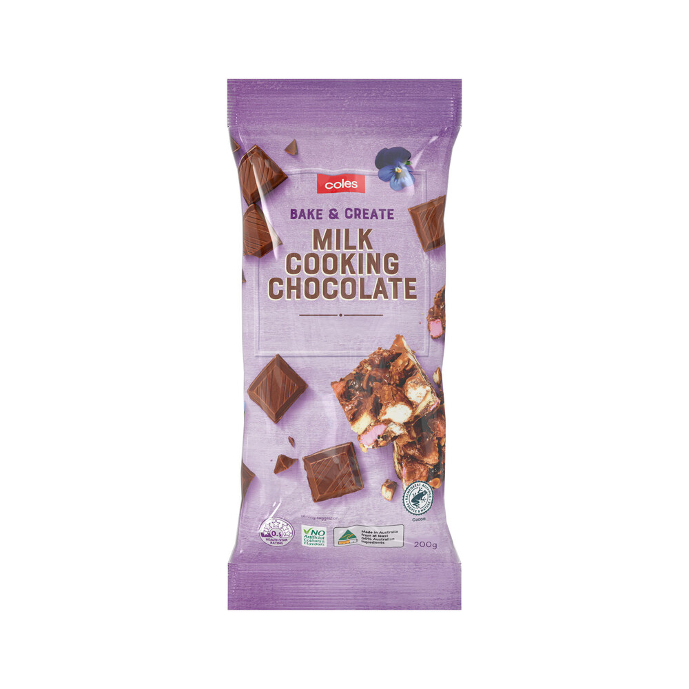 Check Halal status of Coles Bake & Create Milk Chocolate Block | 200g ...