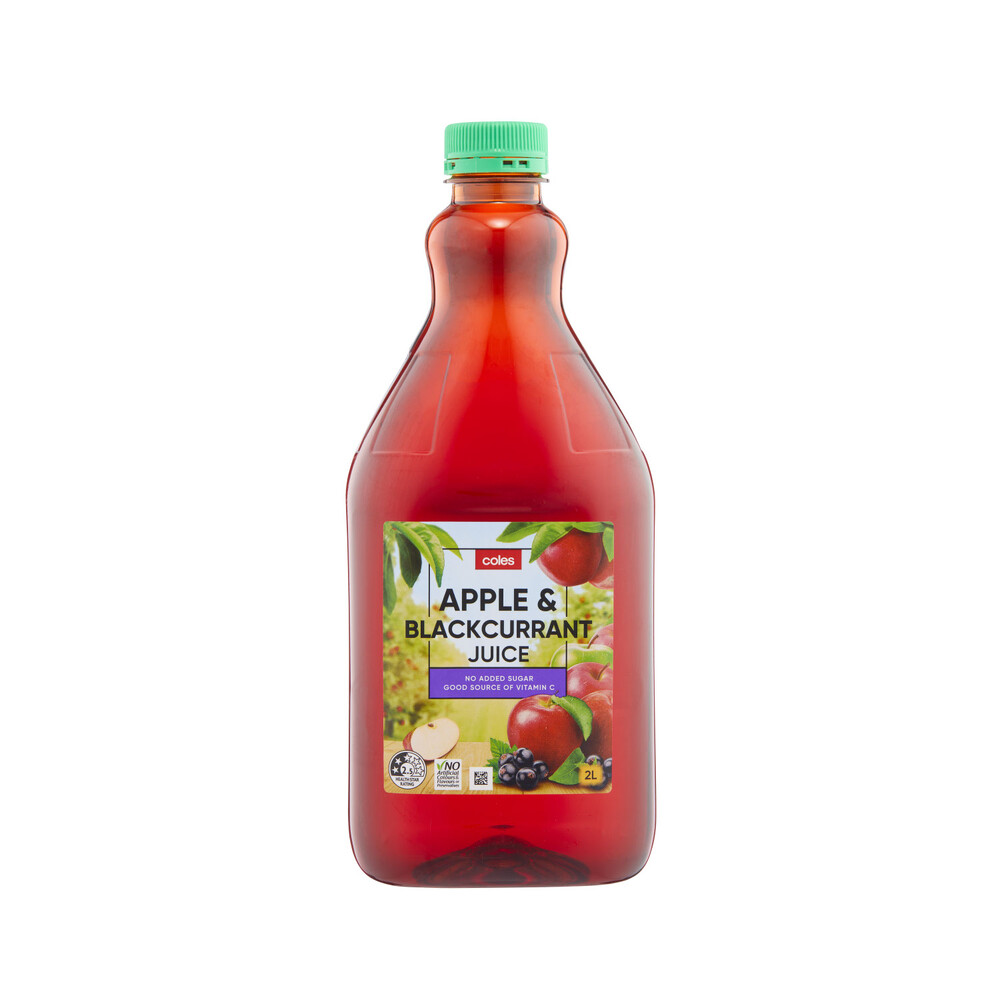 Coles Apple & Blackcurrant Juice | 2L is Halal, Install Mustakshif