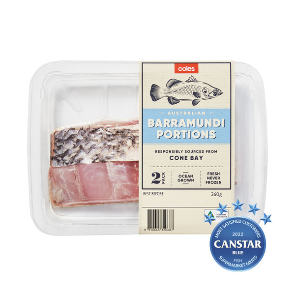Check Halal status of Coles Australian Barramundi Portions | 260g, Install Mustakshif