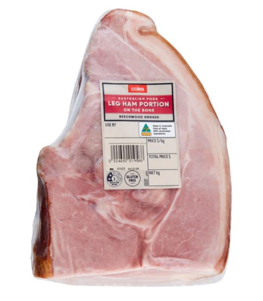 Check Halal status of Coles Beechwood Smoked Leg Ham Portion approx 2 ...