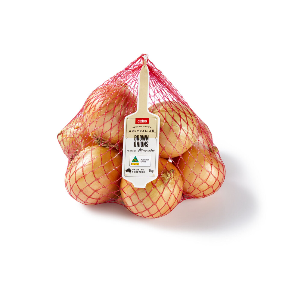 Coles Brown Onions | 1kg is Halal, Install Mustakshif