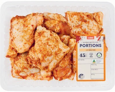 Coles Chicken Portions With BBQ Rub is not Halal, Install Mustakshif