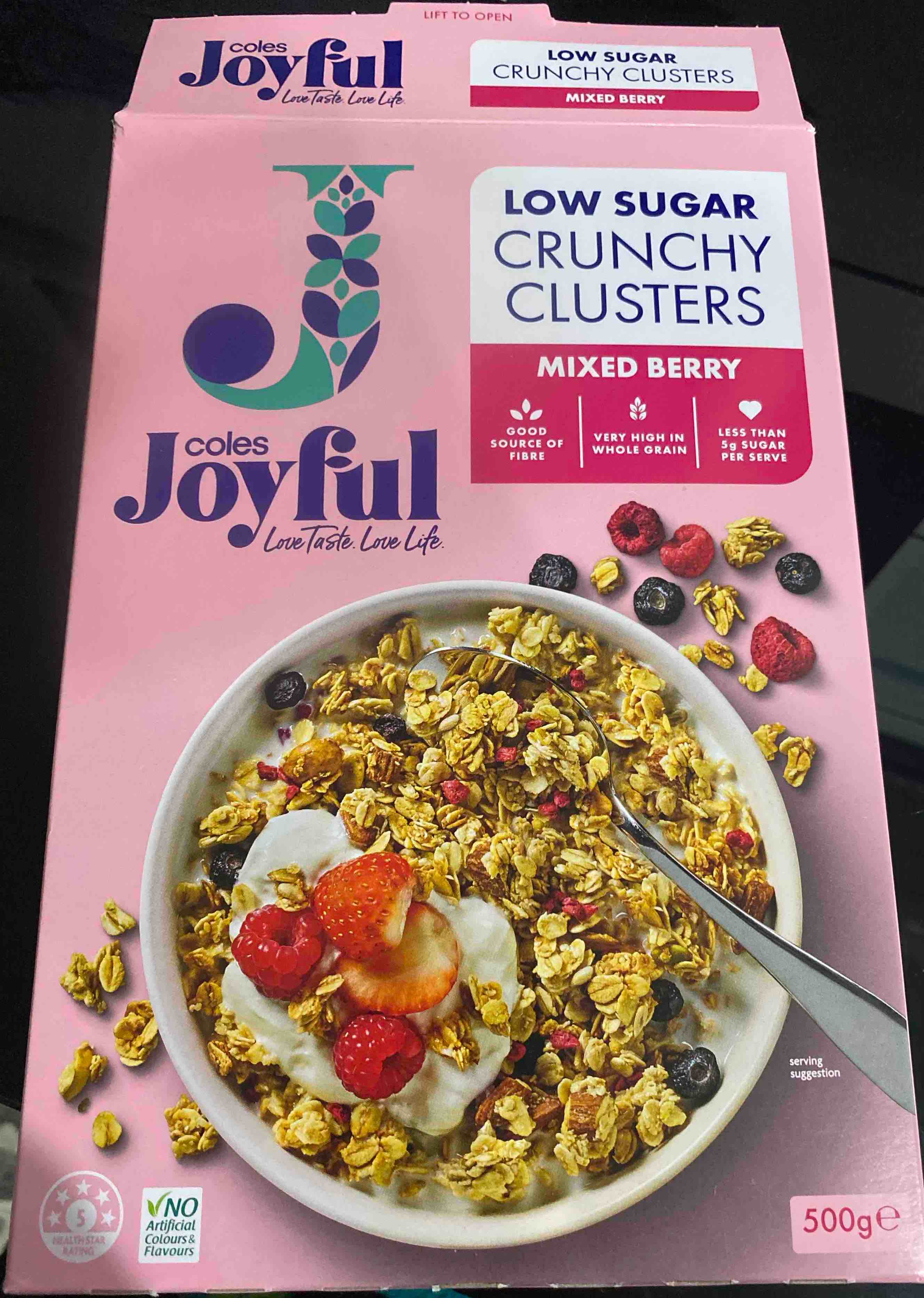Check Halal status of Coles Joyful Clusters Mixed Berry 500g, Install Mustakshif