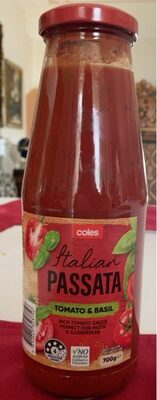Check Halal status of Coles Passata Tomato & Basil | 700g, Install ...