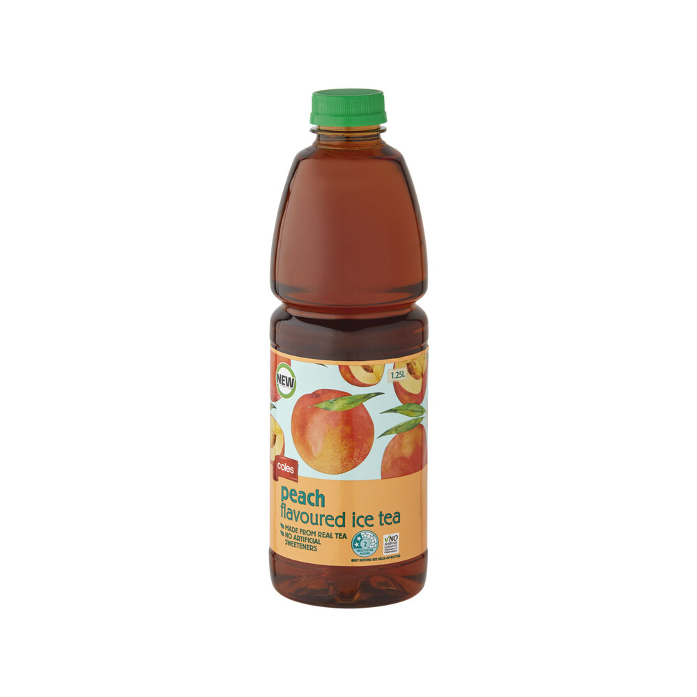 Coles Peach Flavoured Ice Tea | 1.25L is not Halal, Install Mustakshif