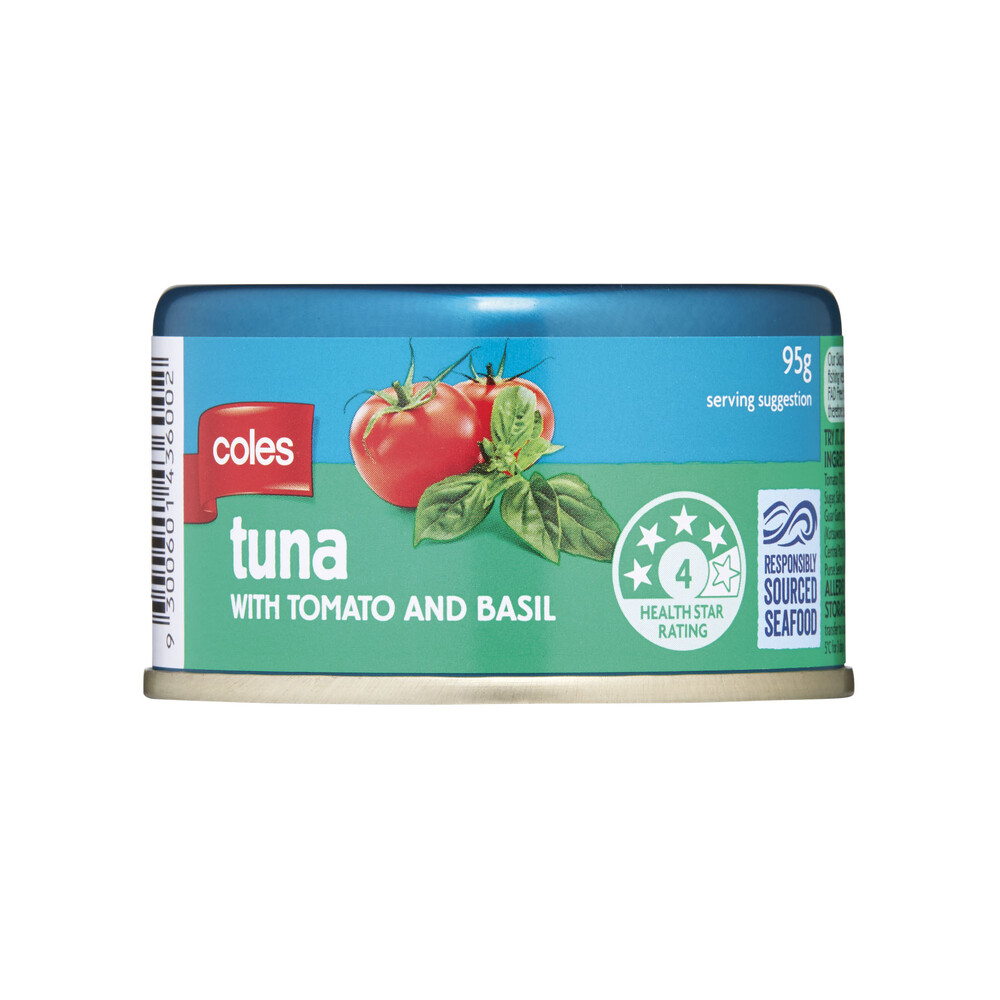 Coles Tuna Tomato & Basil | 95g is halal suitable | Halal Check