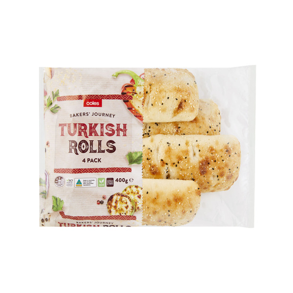 Check Halal, vegan, vegetarian status of Coles Turkish Rolls 4 pack ...