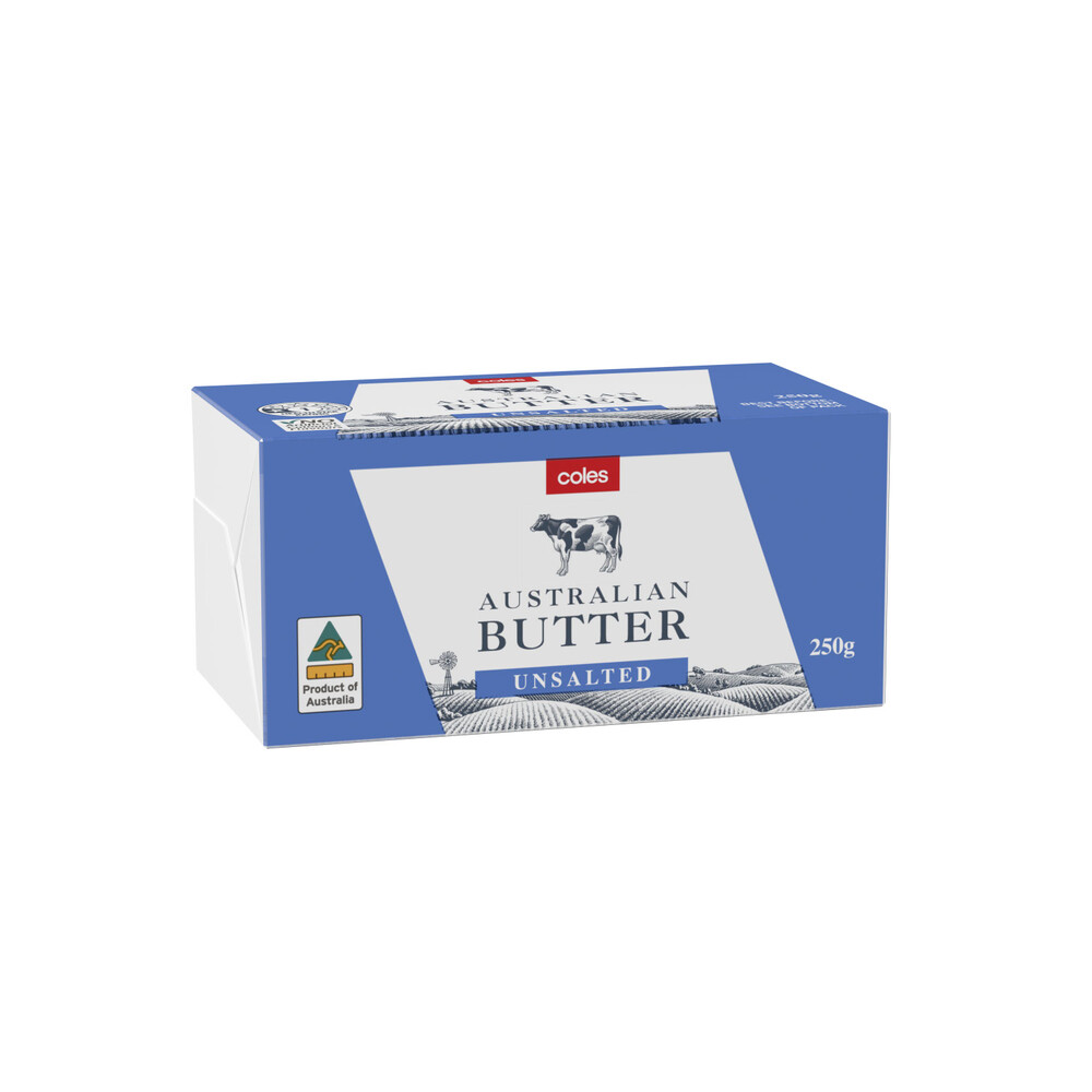 Check Halal status of Coles Unsalted Butter | 250g, Install Mustakshif